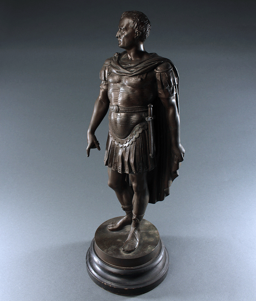 Fine Bronzed Statue of Julius Caesar.