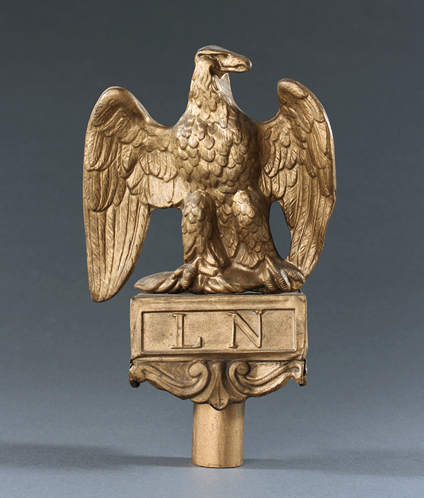 Napoleon III Imperial Eagle Gilt Flag finial.