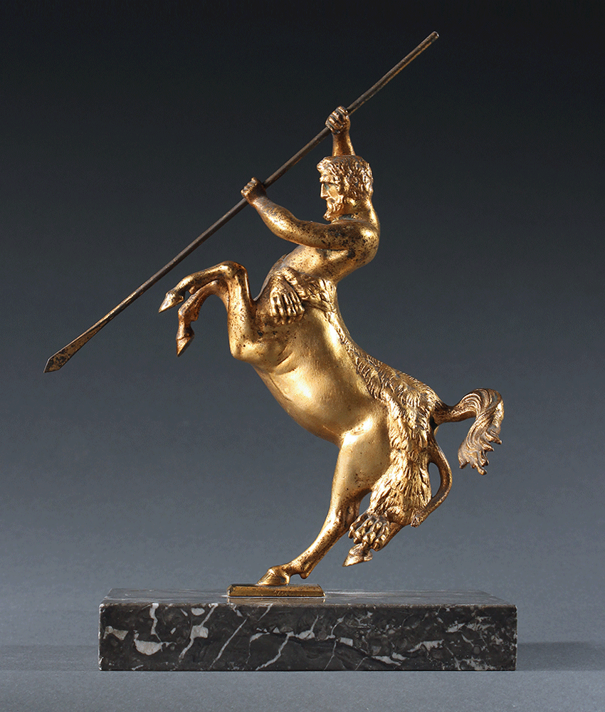 Neoclassical Gilt Bronze Centaur.